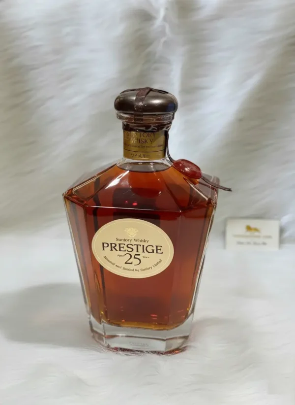 Suntory Prestige 25 Year Old Blended Whisky Kagami Crystal Decanter 700ml