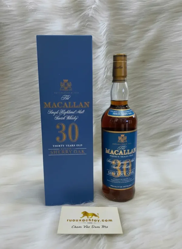 Macallan 30 Sherry Oak Blue Label